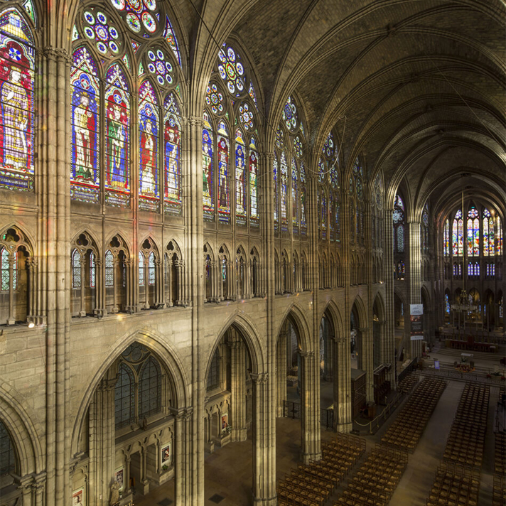Stained glass windows, symbols of the divine