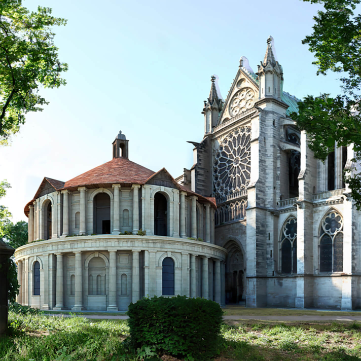 The tomb of Henri II and Catherine de'Medici